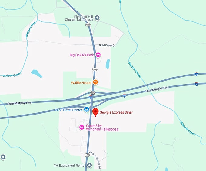 16. georgia express diner map