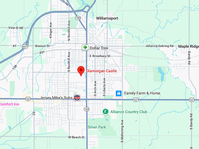 16. glamorgan castle map