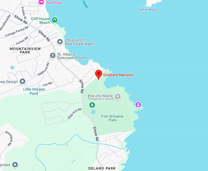 16. goddard mansion map