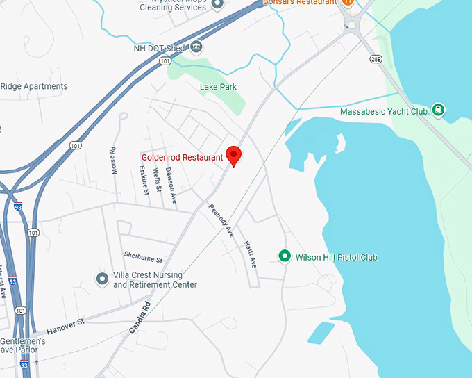 16. goldenrod restaurant map