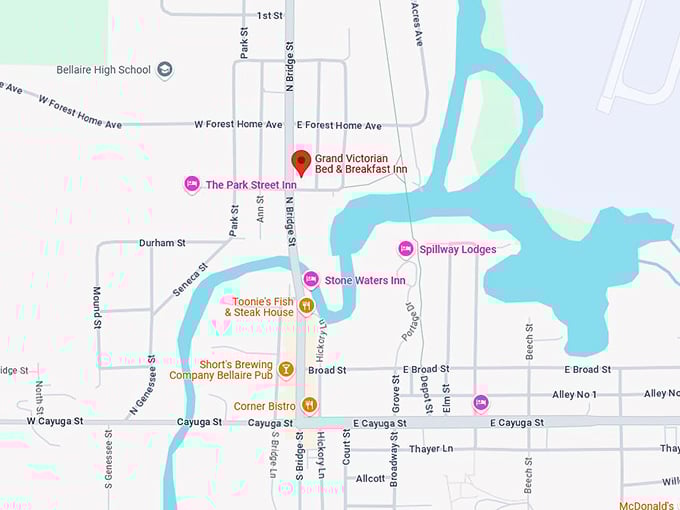 16. grand victorian bed & breakfast inn map