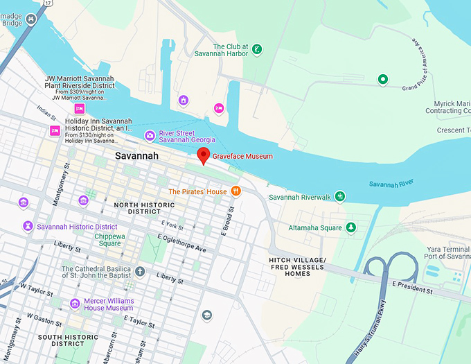 16. graveface museum map