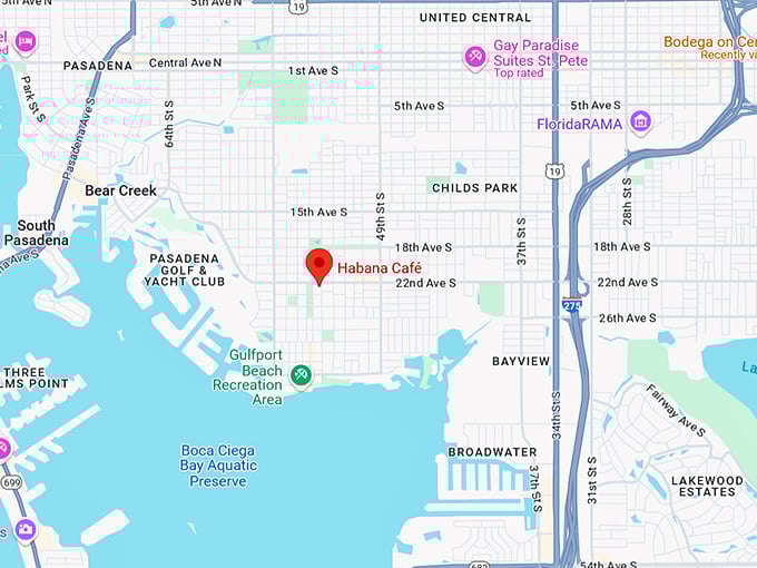 16. habana café map