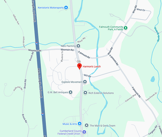 16. harmon's lunch map