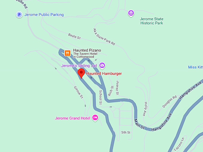 16. haunted hamburger map