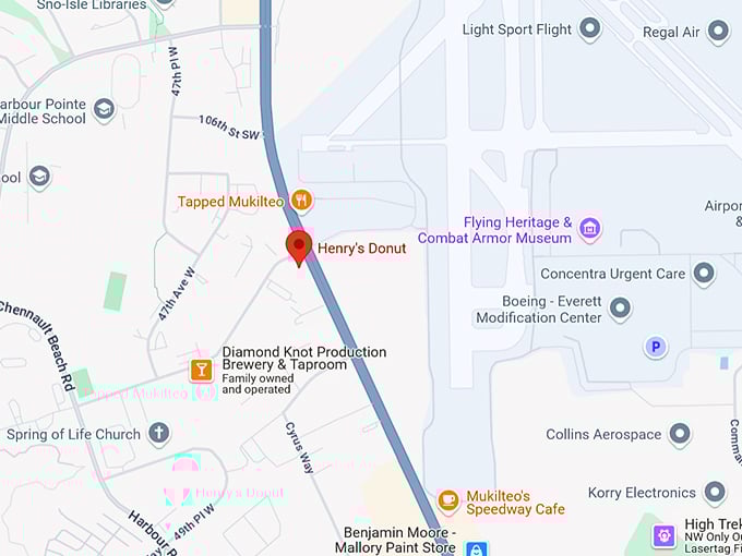 16. henry's donut map