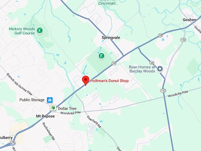 16. holtman's donut shop map