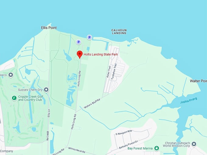 16. holts landing state park map