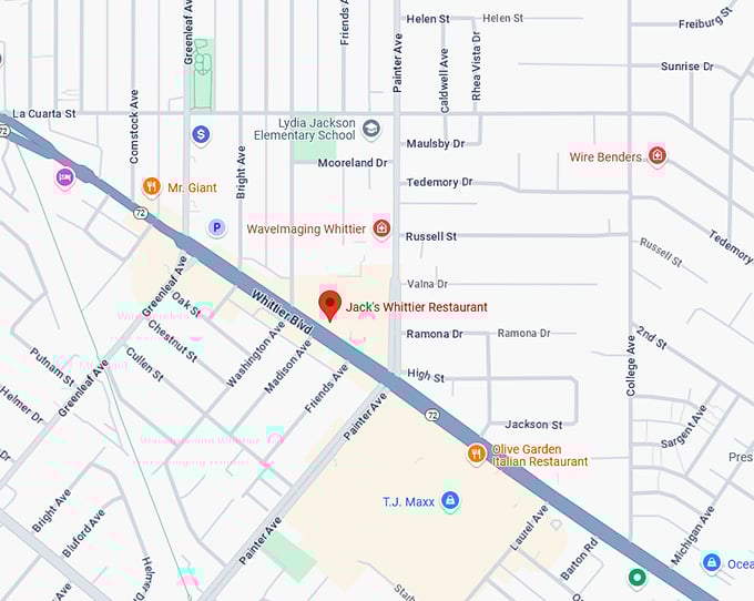 16. jack's whittier restaurant map