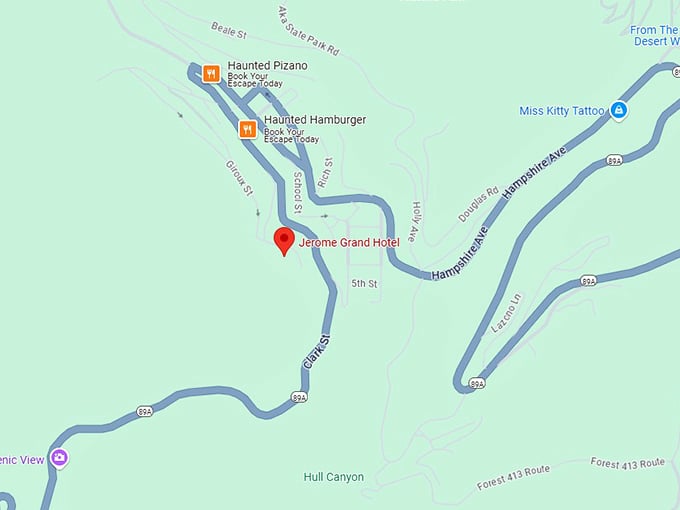 16. jerome grand hotel map