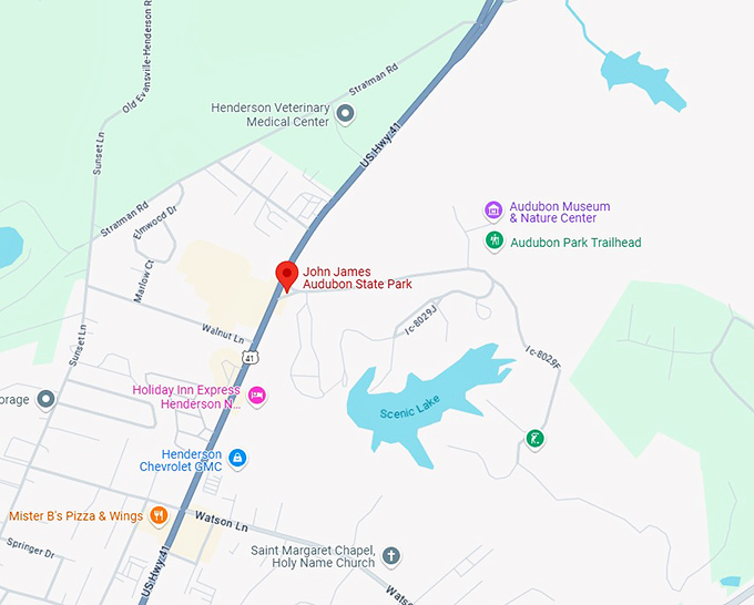 16. john james audubon state park map