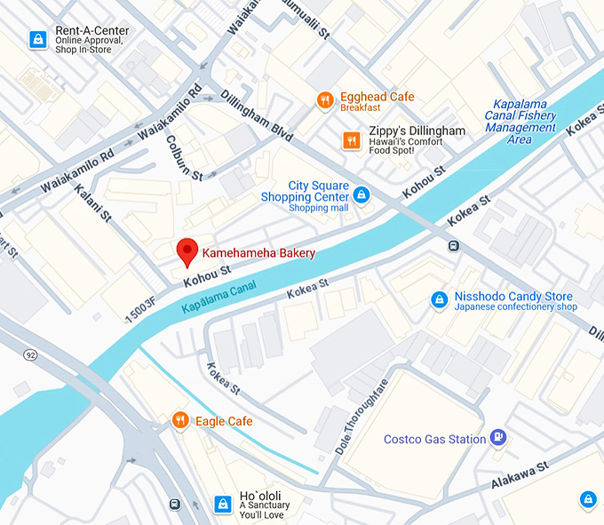 16. kamehameha bakery inc map