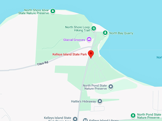 16. kelleys island state park map