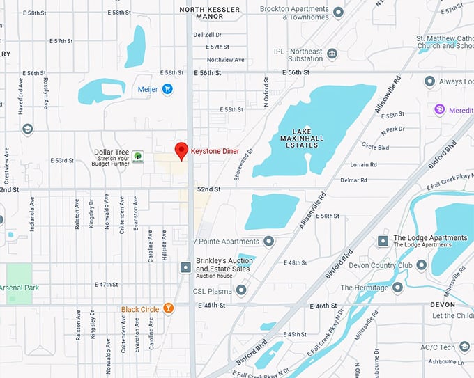 16. keystone diner map