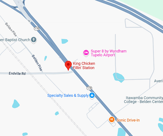 16. king chicken fillin' station map