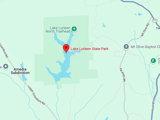 16. lake lurleen state park map