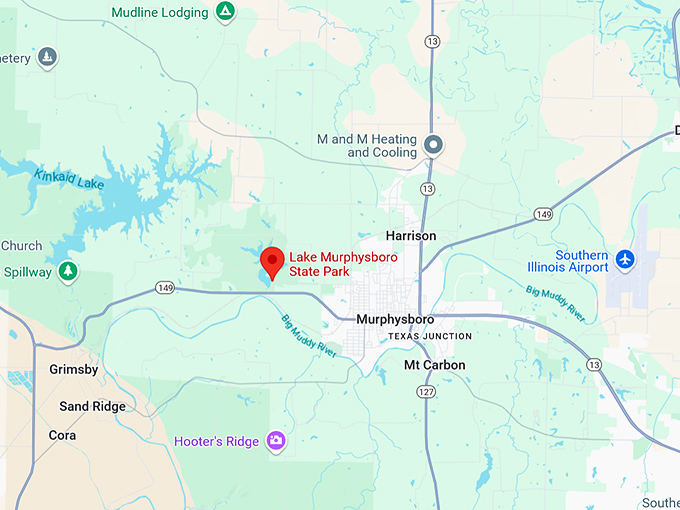16. lake murphysboro state park map