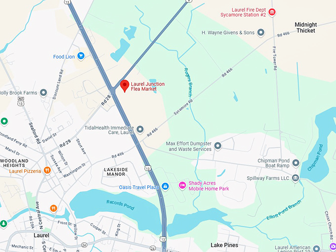 16. laurel junction flea market map