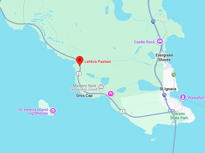 16. lehto's pasties map