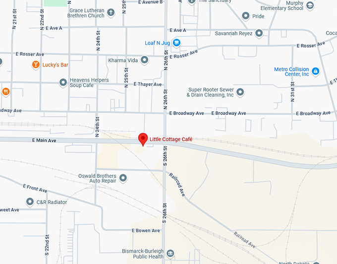 16. little cottage caf&eacute; map