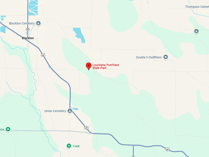 16. louisiana purchase state park map