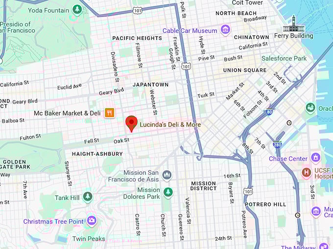 16. lucinda's deli and more map