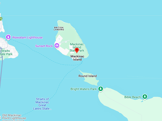 16. mackinac island map