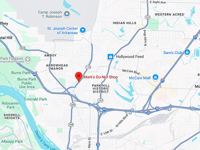 16. mark's do nut shop map