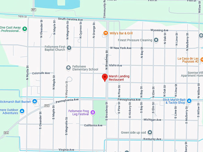 16. marsh landing restaurant map