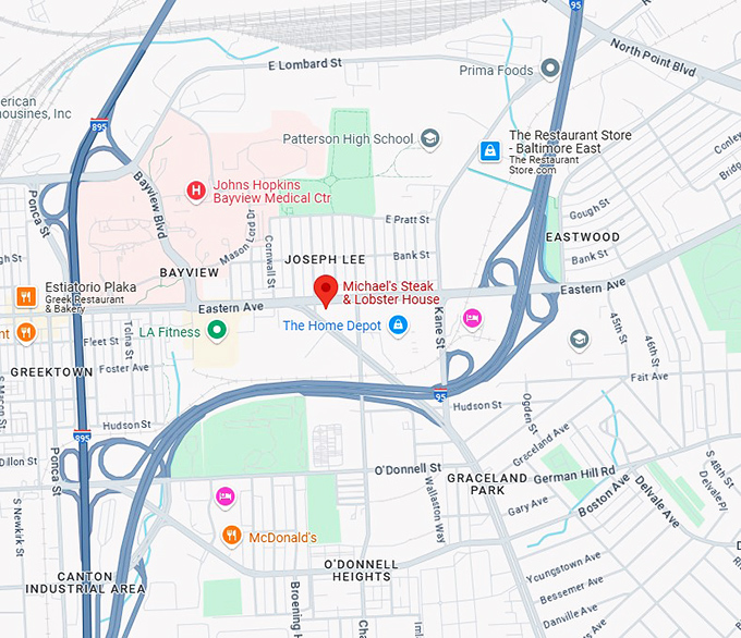 16. michael's steak & lobster house map