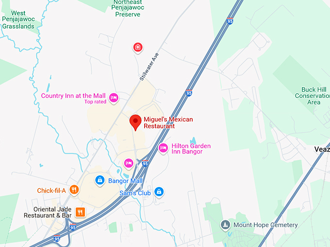 16. miguel's mexican restaurant map