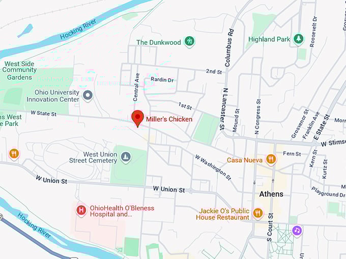 16. miller's chicken map