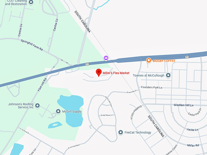 16. miller's flea market map