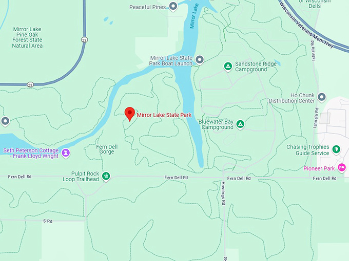 16. mirror lake state park map