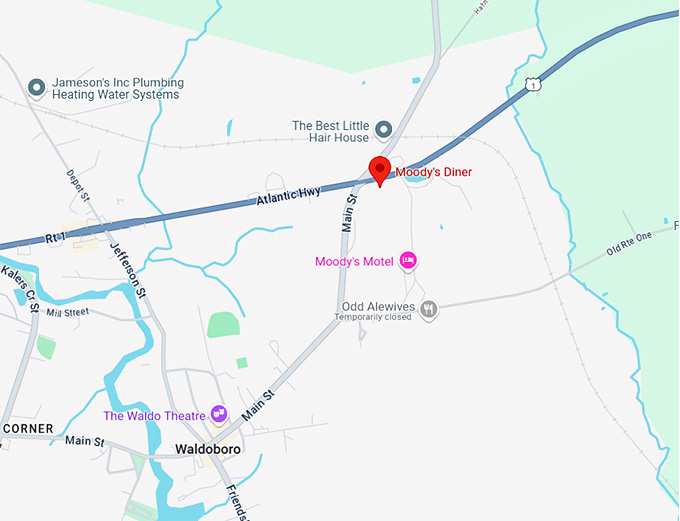 16. moody's diner map