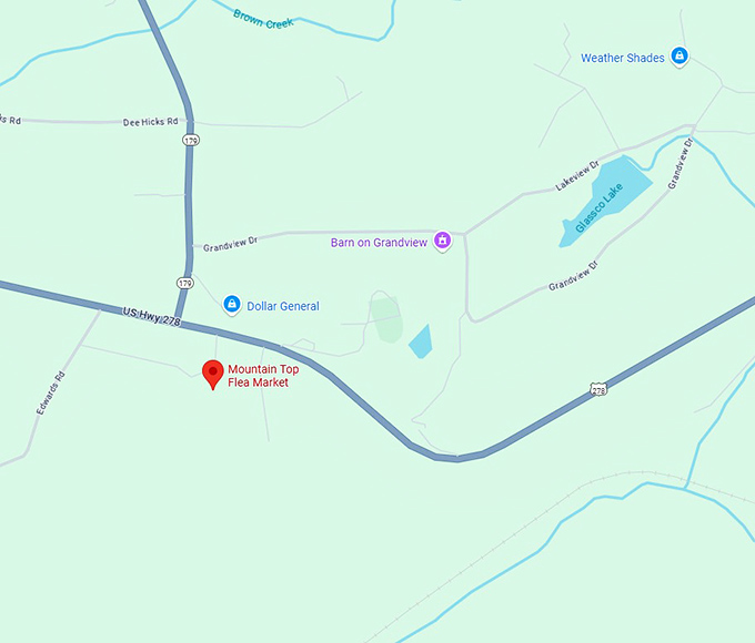 16. mountain top flea market map