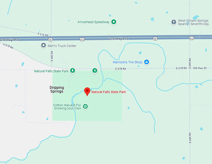 16. natural falls state park map