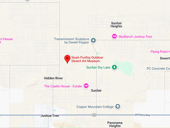 16. noah purifoy outdoor desert art museum map
