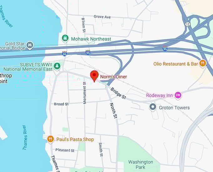 16. norm's diner map