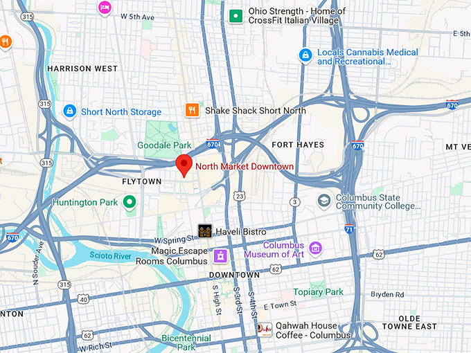 16. north market downtown map