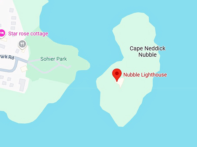 16. nubble lighthouse map