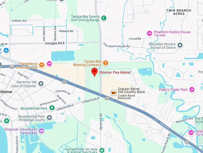 16. oldsmar flea market map