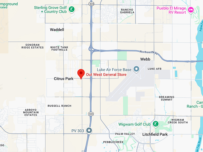 16. out west general store map