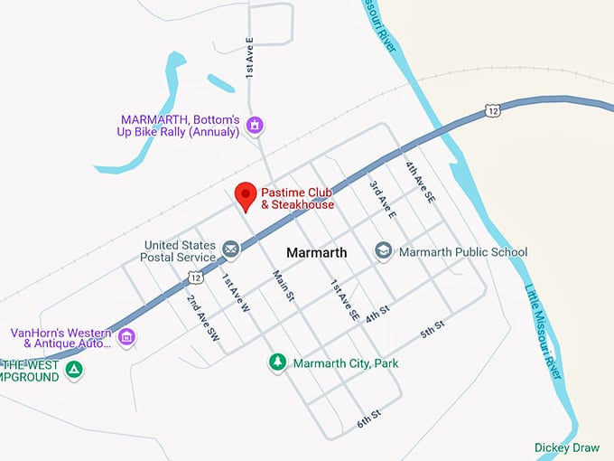 16. pastime club & steakhouse map