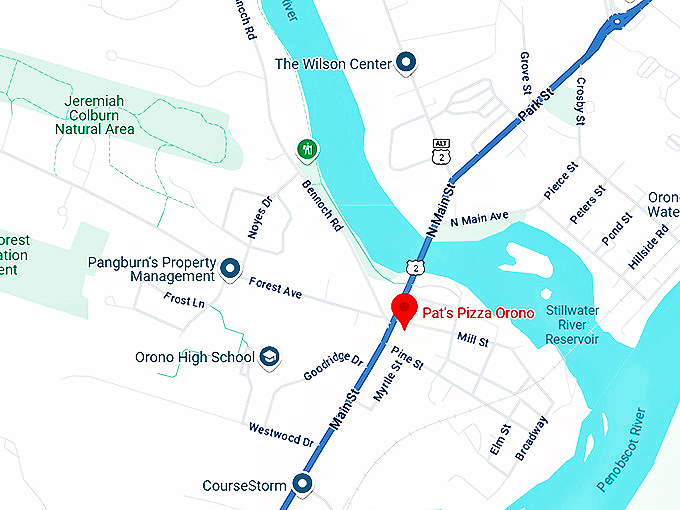 16. pat's pizza orono map