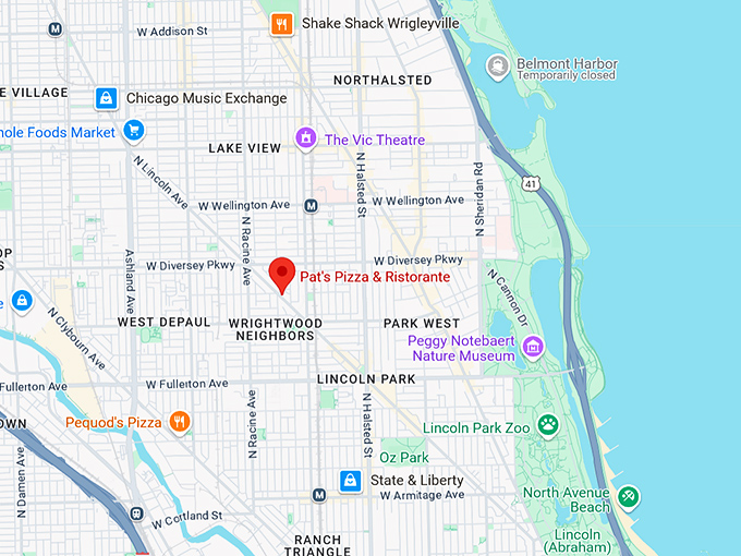 16. pat's pizza and ristorante map