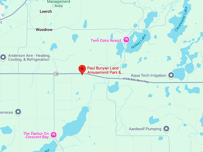 16. paul bunyan land amusement park & campground map