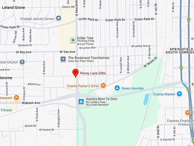 16. penny lane gifts map