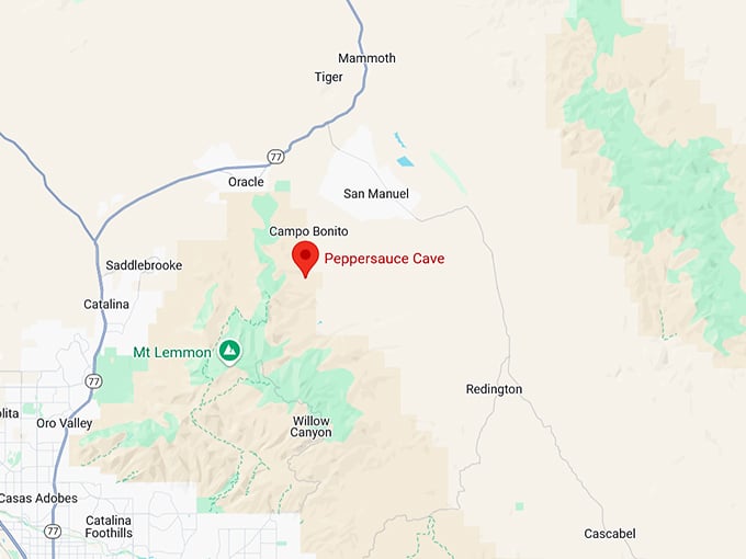 16. peppersauce cave map