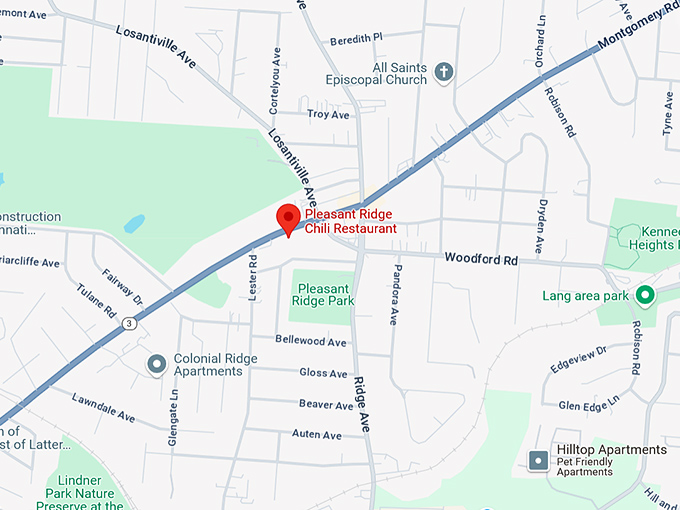 16. pleasant ridge chili restaurant map